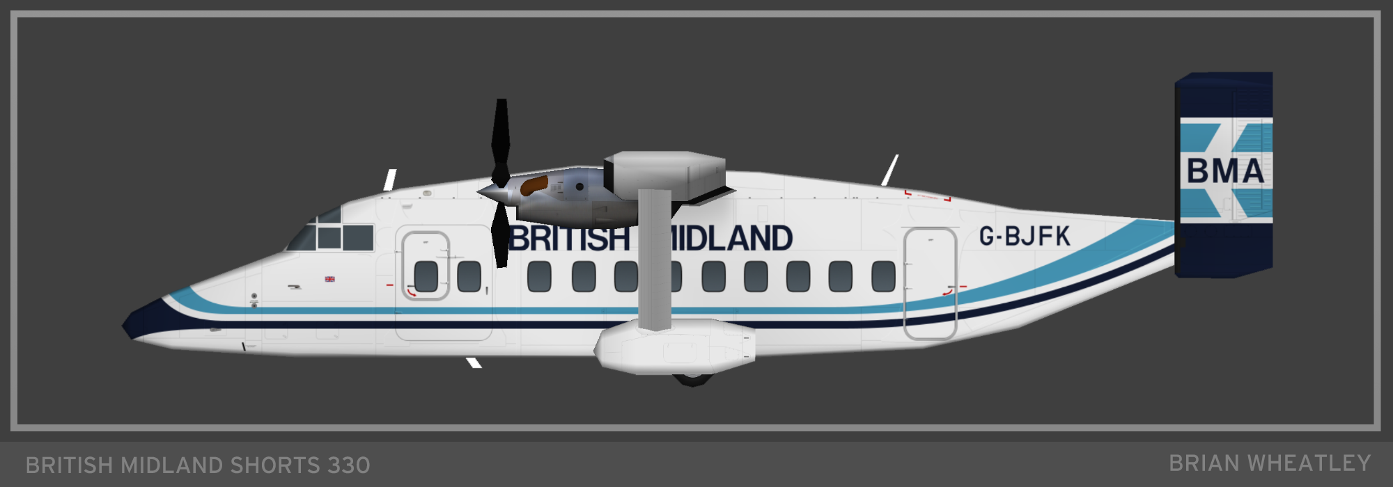 British Midland Shorts 330 – Brian's Retro AI